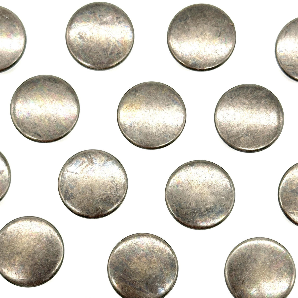 12 Pcs Vintage Gunmetal Jeans Buttons with Tack | Decorative Metal But ...
